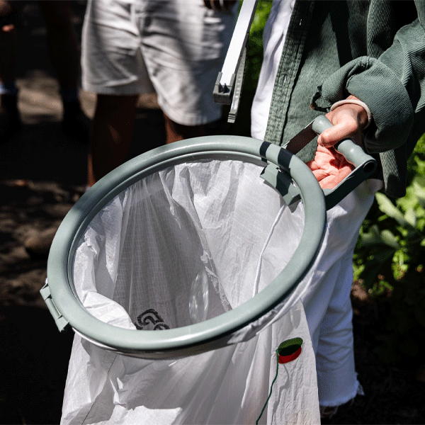 Litter Picking Bag Hoop: Sustainable Recycled Marine Plastic Bin Ring ...